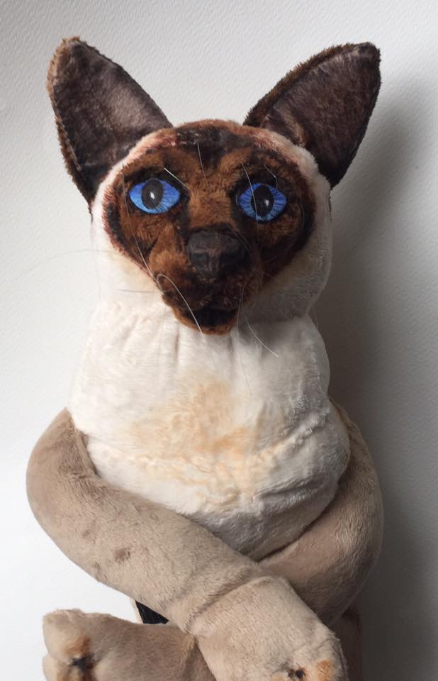 Custom Golf headcovers and puppets : GOLF Cat - chocolate point siamese