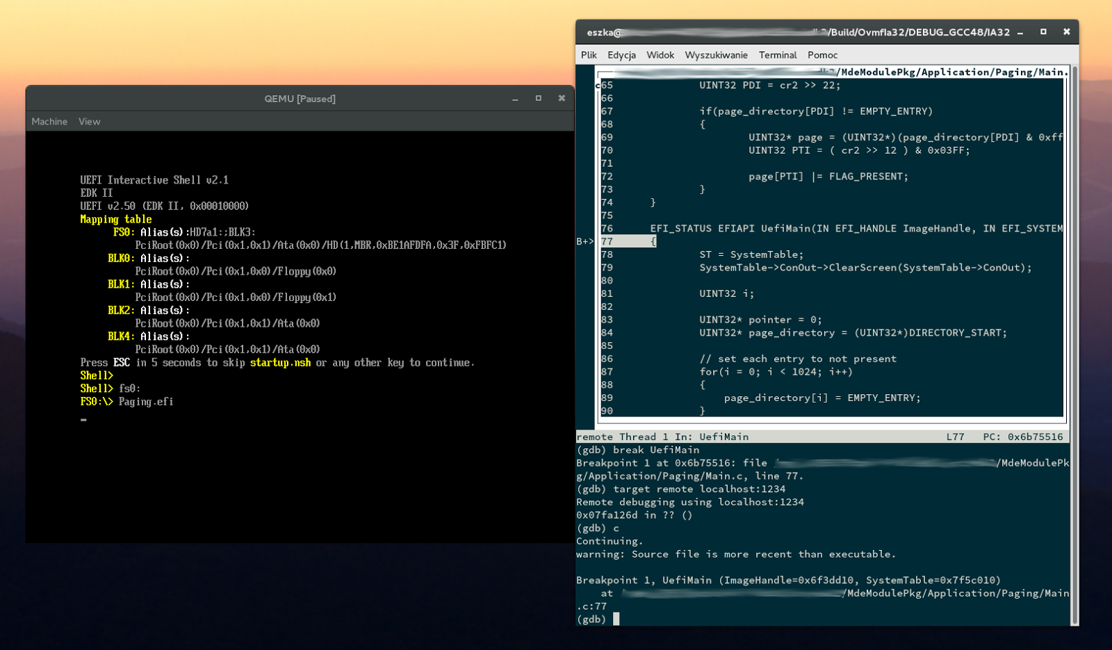What Is Eszka Doing Edkii And Qemu Remote Debugging With Gdb