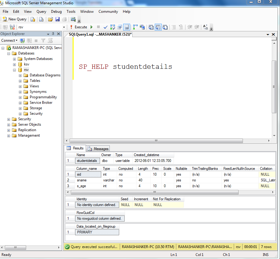 Microsoft Sql Server | MY.NET Tutorials