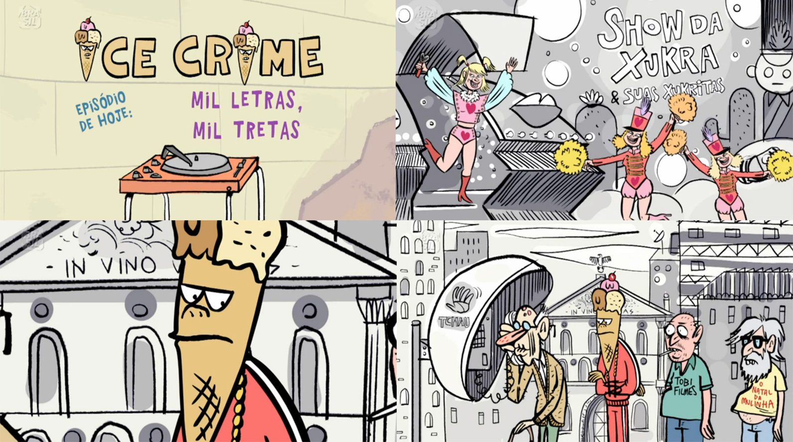 de la burns: Cenários do Ice Crime