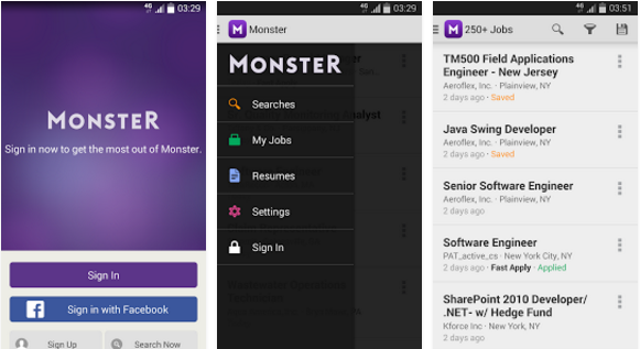 Android Apps: Monster Job Search For Android Free Apps
