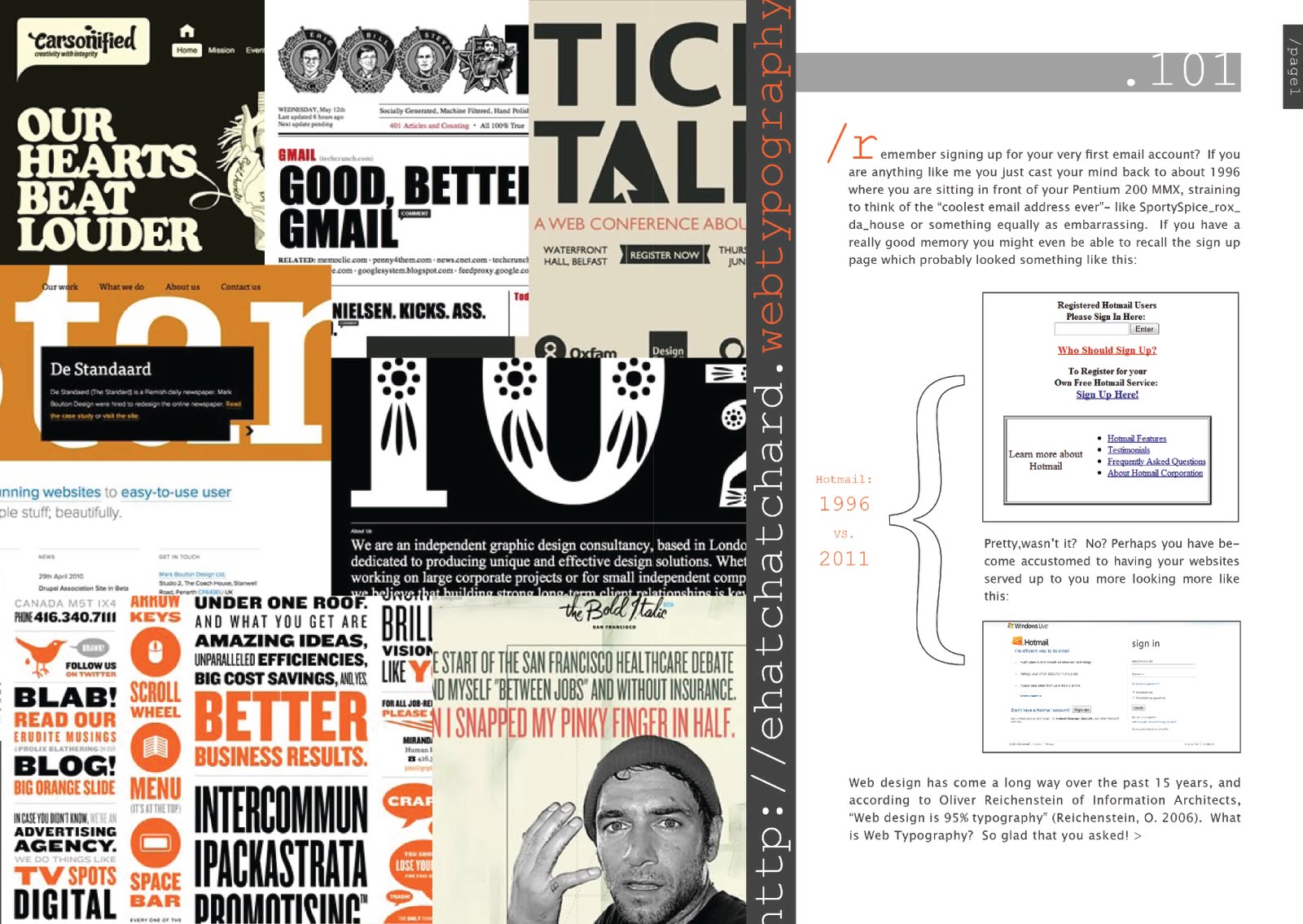 Pixel Peppa [digital design]: Magazine Layout- Article on Web Typography