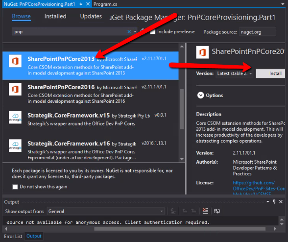 CSharpForYou: PnP Core Provisioning: Part 1
