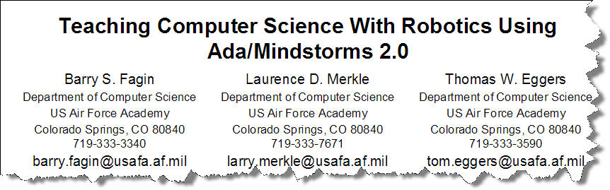 Classroom Robotics: April 2018