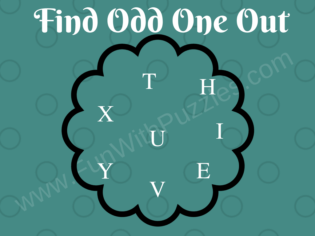 Odd One Out Puzzle: Fun English Letters Quiz for Students