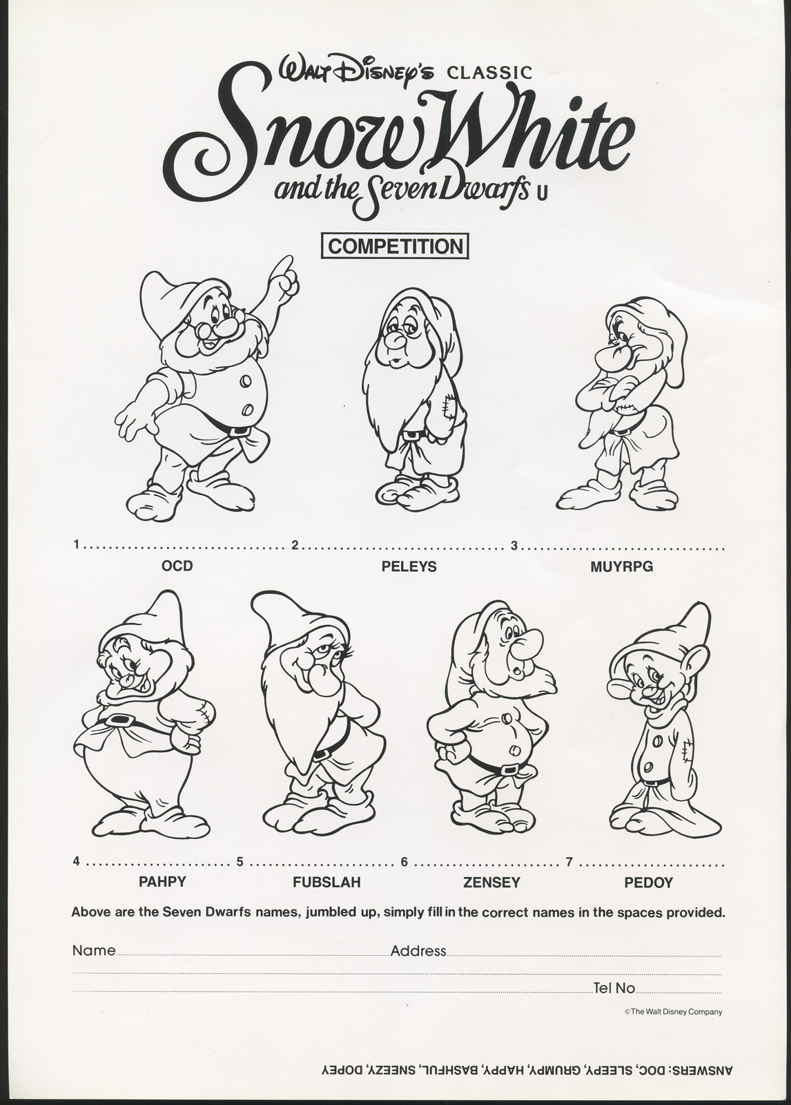 Filmic Light - Snow White Archive: 1992 UK Snow White Pressbook