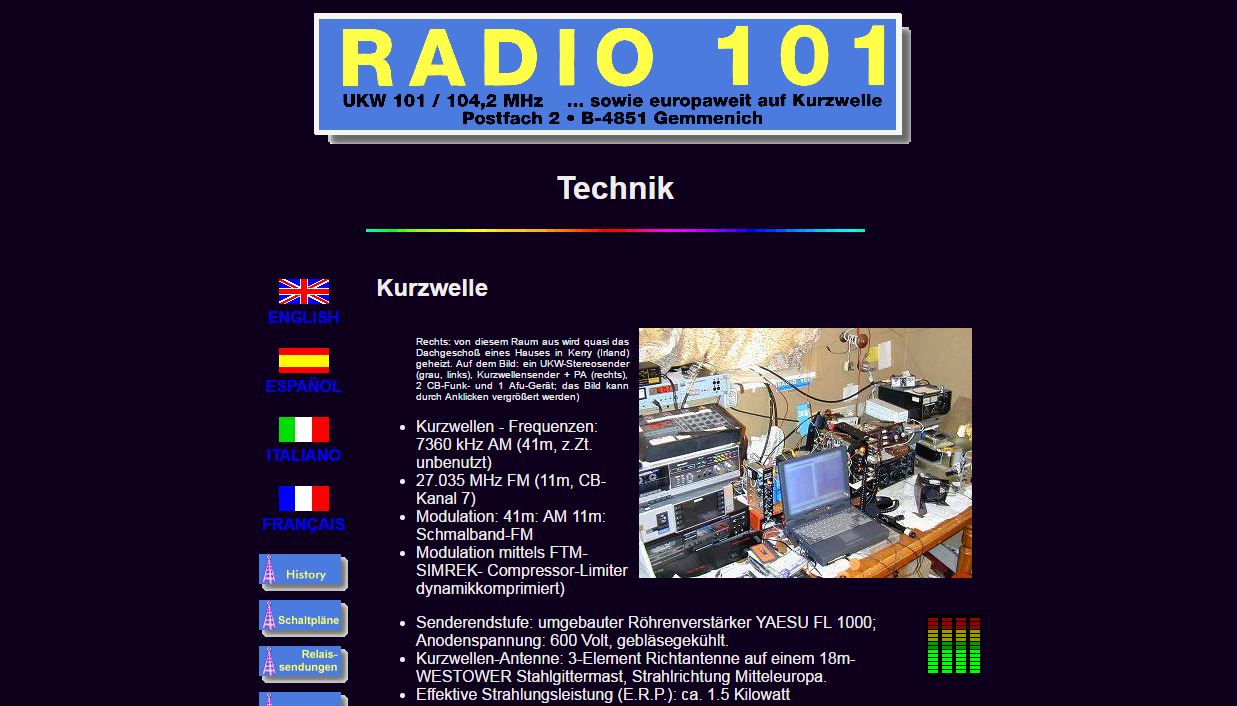 PlayDX: Radio 101 su 27035 kHz con 1 kW - ascolto e QSL