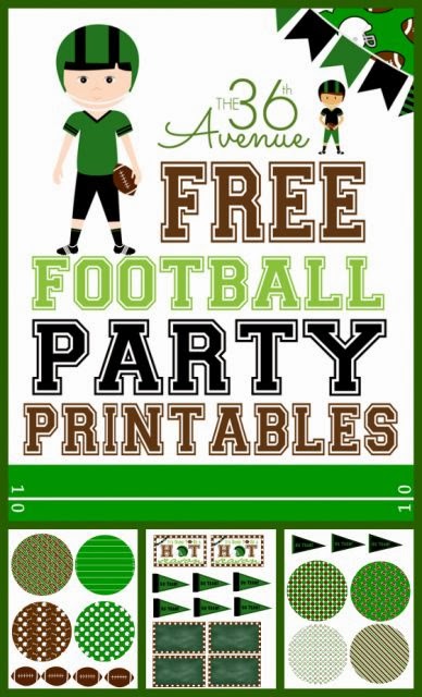 A Sprinkle of This and That: Super Bowl Idea - Football Printables