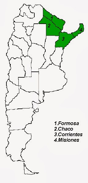 Regiones Geográficas de Argentina: Región Noreste