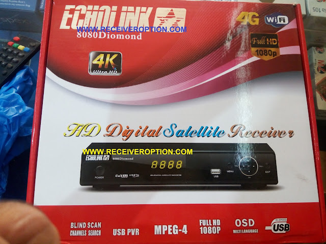 ECHOLINK 8080 DIOMOND HD RECEIVER BISS KEY OPTION - How To Enter Biss key Power vu key And Cline ...