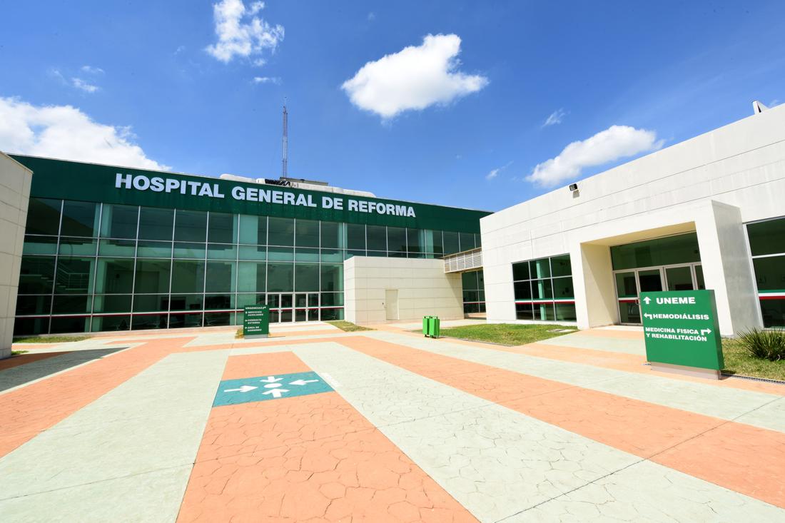 Alista Velasco inauguración de Hospital de Reforma