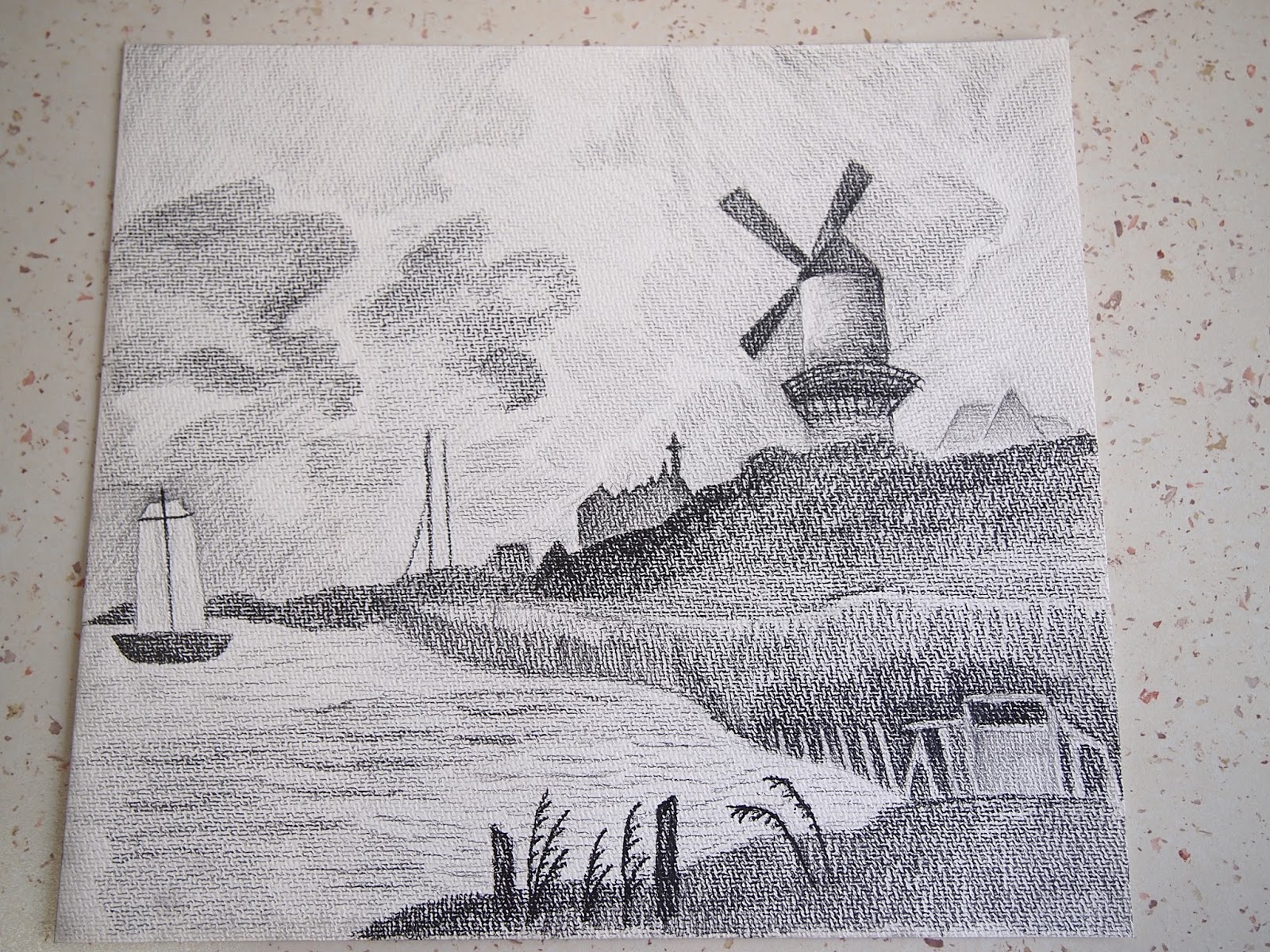 Moje tvoření, můj relax: Kresba krajiny