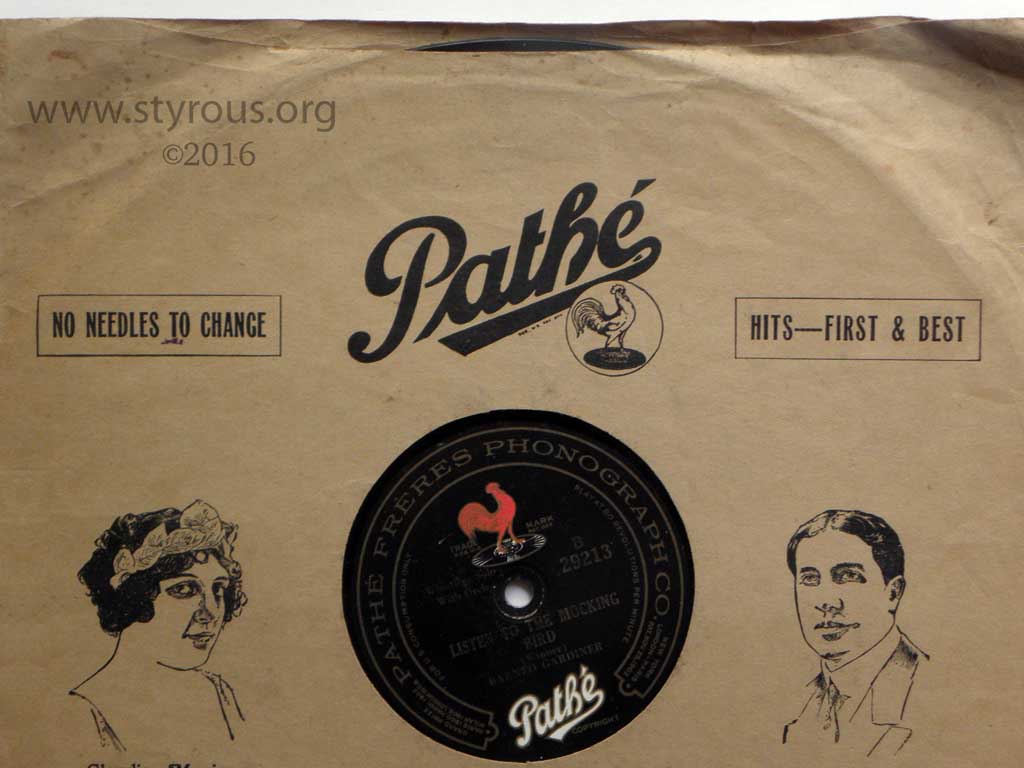 The Styrous® Viewfinder: 78 RPMs 4: Pathé Records & early phonography