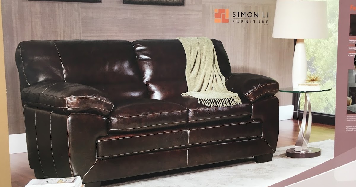 Simon Li Richland Leather Loveseat | Costco Weekender