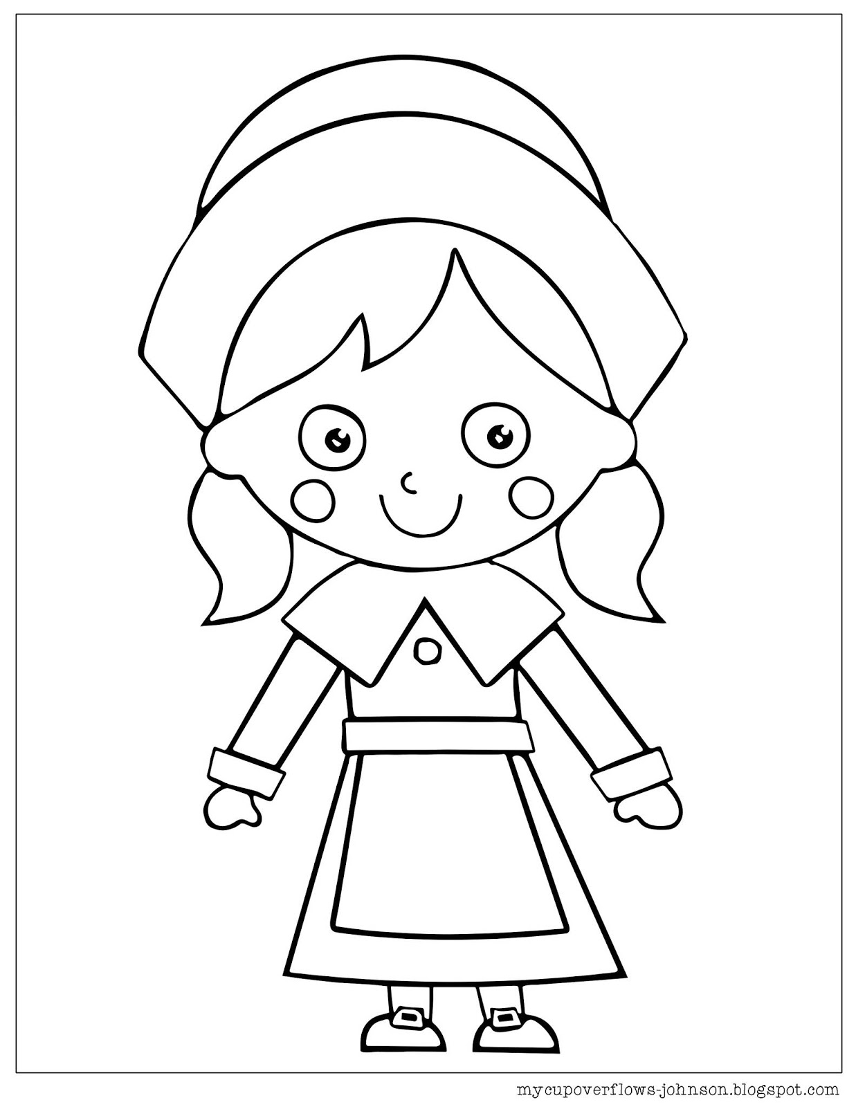 My Cup Overflows: Thanksgiving Coloring Pages