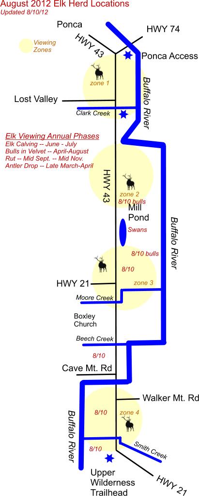 Arkansas Wildlife Photography: Timetable for the 2012 Elk Rut