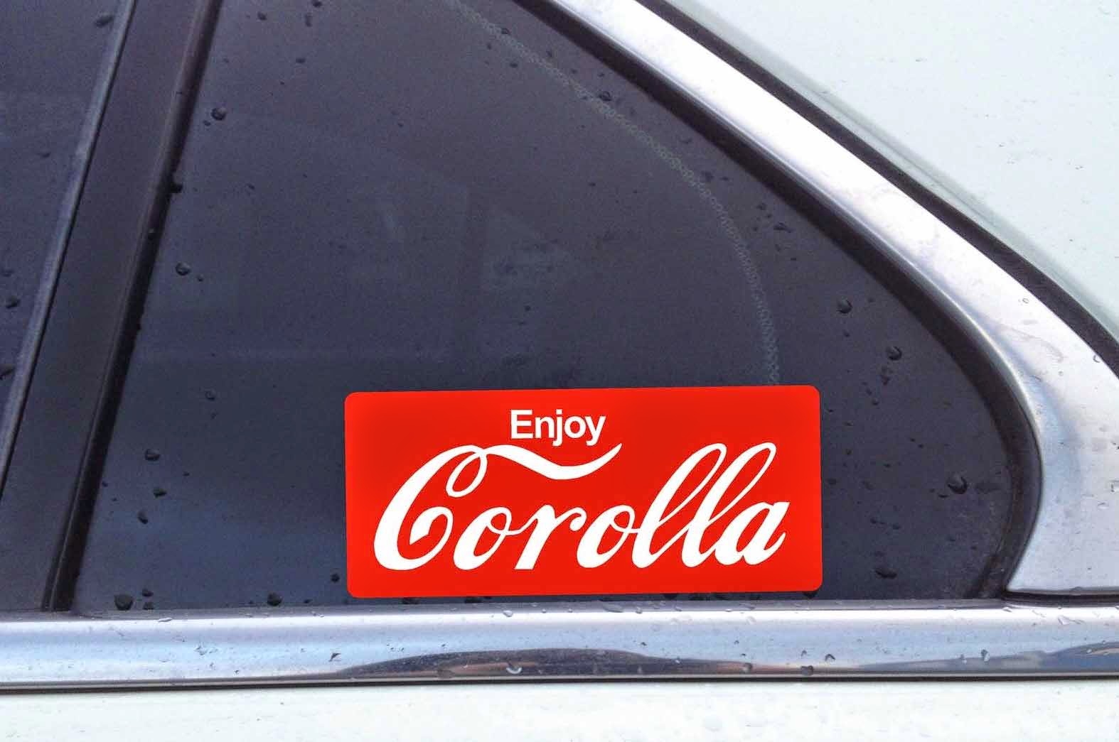 Sticker Enjoy Corolla Toyota - Teman Promosi Digital