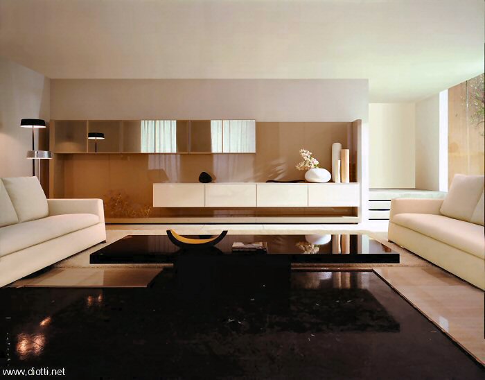 Decoración de Salas Modernas en Beige y Crema | Ideas para decorar ...