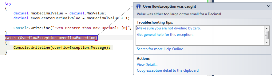 Muhammad Shujaat Siddiqi: Handling Arithmetic Overflows in C#