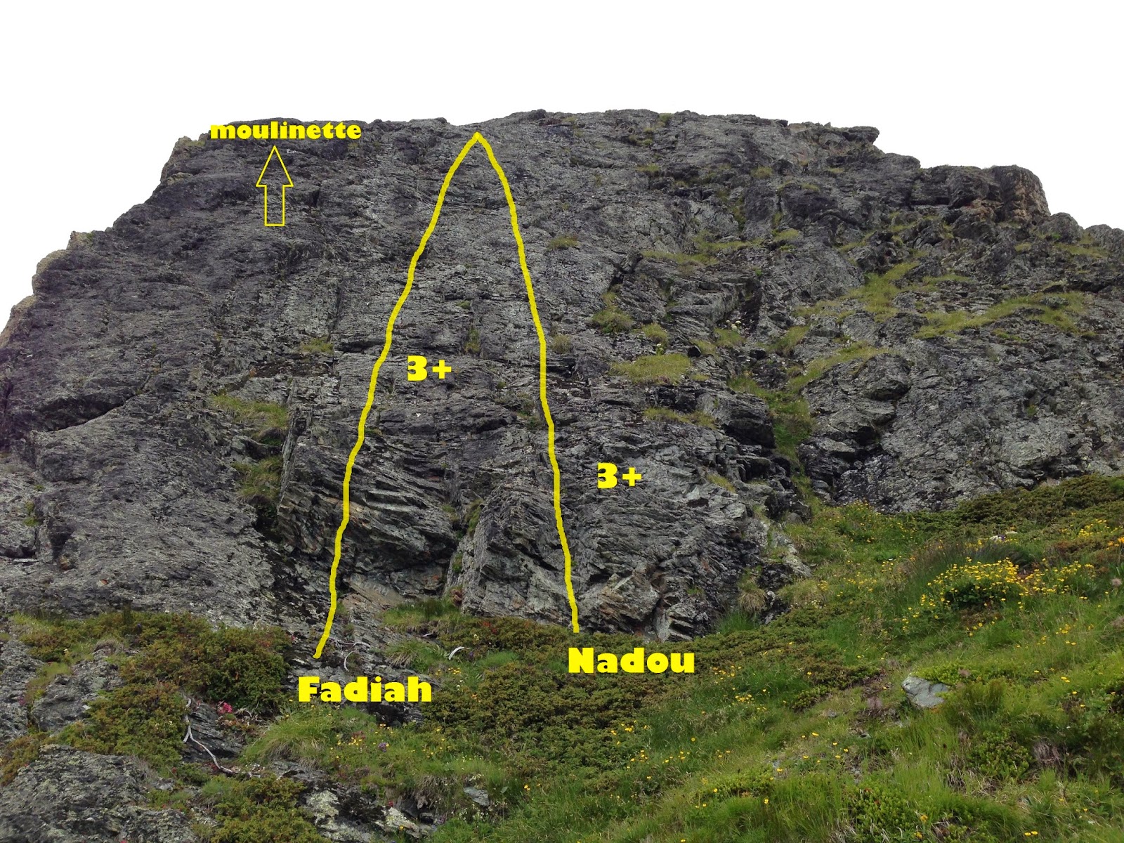Escalade St-Luc: ROCHER DES FILLES