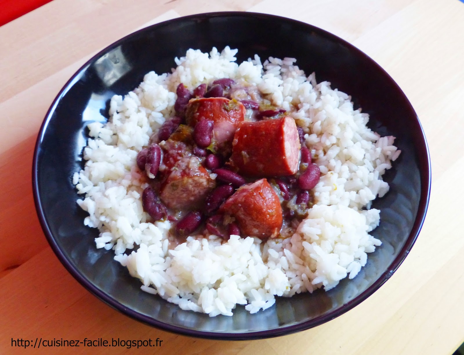Cuisinez facile - Easy cooking: Saucisse fumée aux haricots rouges et ...