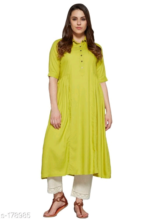 Long Solid Colored Kurtis @Price is variable COD avaialble, WHATSAPP no ...