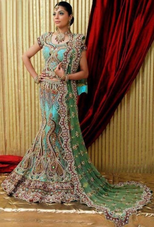 Pakistani & Indian Lenghas Design ~ Fashion Point