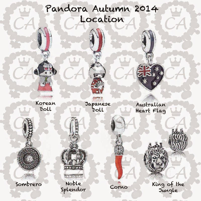 New Fashion Arrivals: Pandora Jewelry Autumn Charm Collection 2014