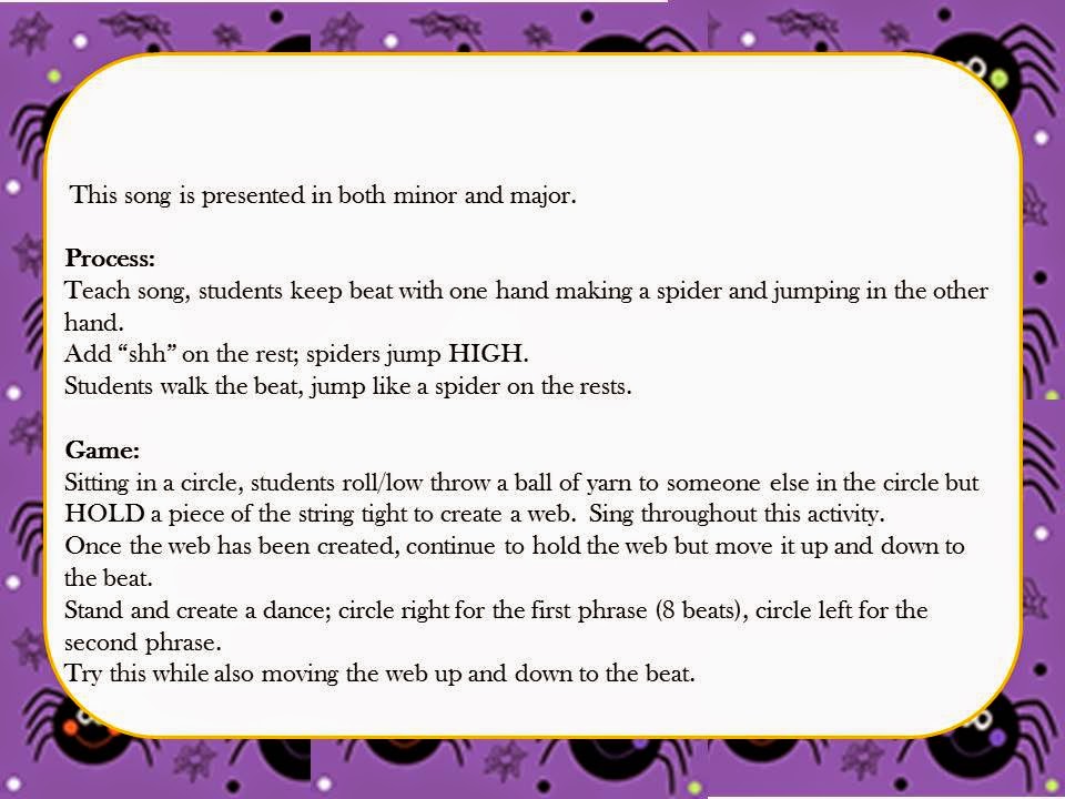 O For Tuna Orff: Creepy Crawly Spider