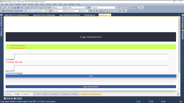 TUTORIAL LOGIN SEDERHANA MENGGUNAKAN ASP.NET DAN SQL SERVER ~ IT GAPTEK
