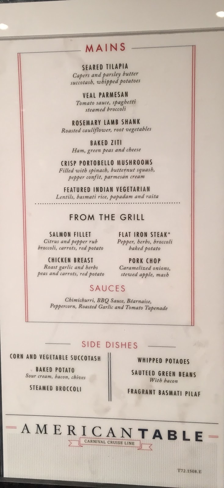 CRUISE LIKE A DAVIS : American Table Menu Review- Kellie