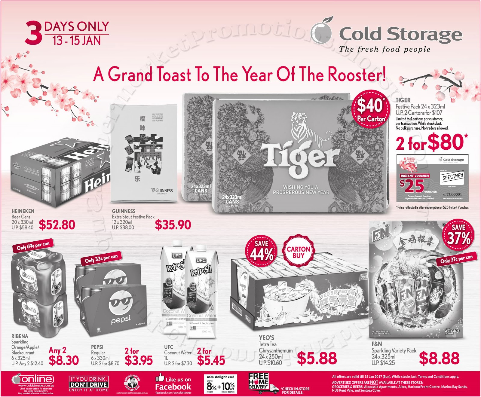 Cold Storage CNY Drinks Promotion 13 - 15 January 2017 ~ Supermarket ...