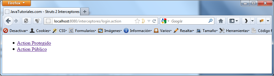 Tutoriales de Programacion Java: Struts 2 - Parte 6: Interceptores