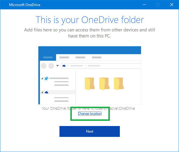 Change OneDrive Folder Location On Windows 10 change-onedrive-folder-location-on-windows-10