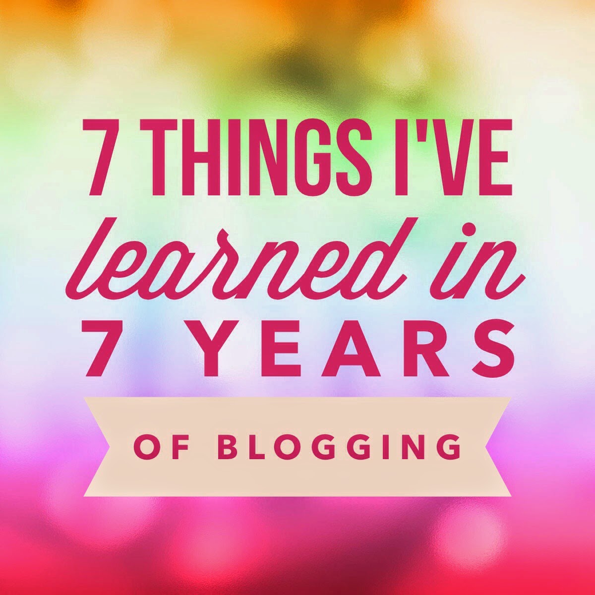 7 things I've learned in 7 years of blogging | Life Behind The Purple Door