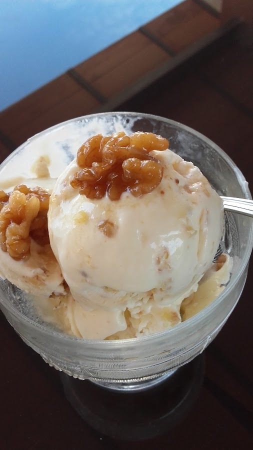 Helado leche condensada con nueces a la miel | Cocina