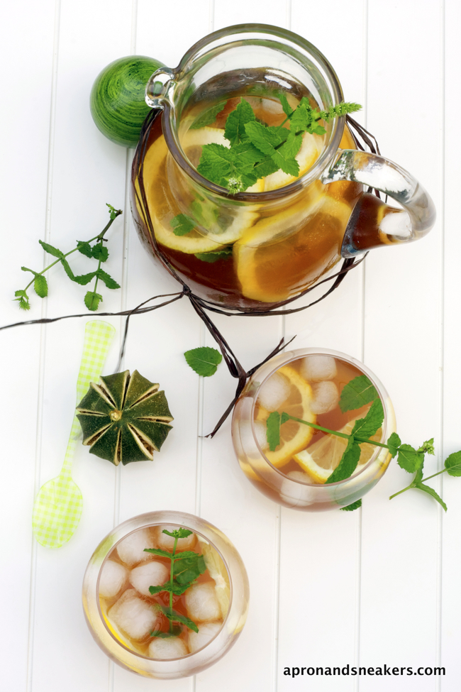 Simple Lemon & Lime Tea with Mint