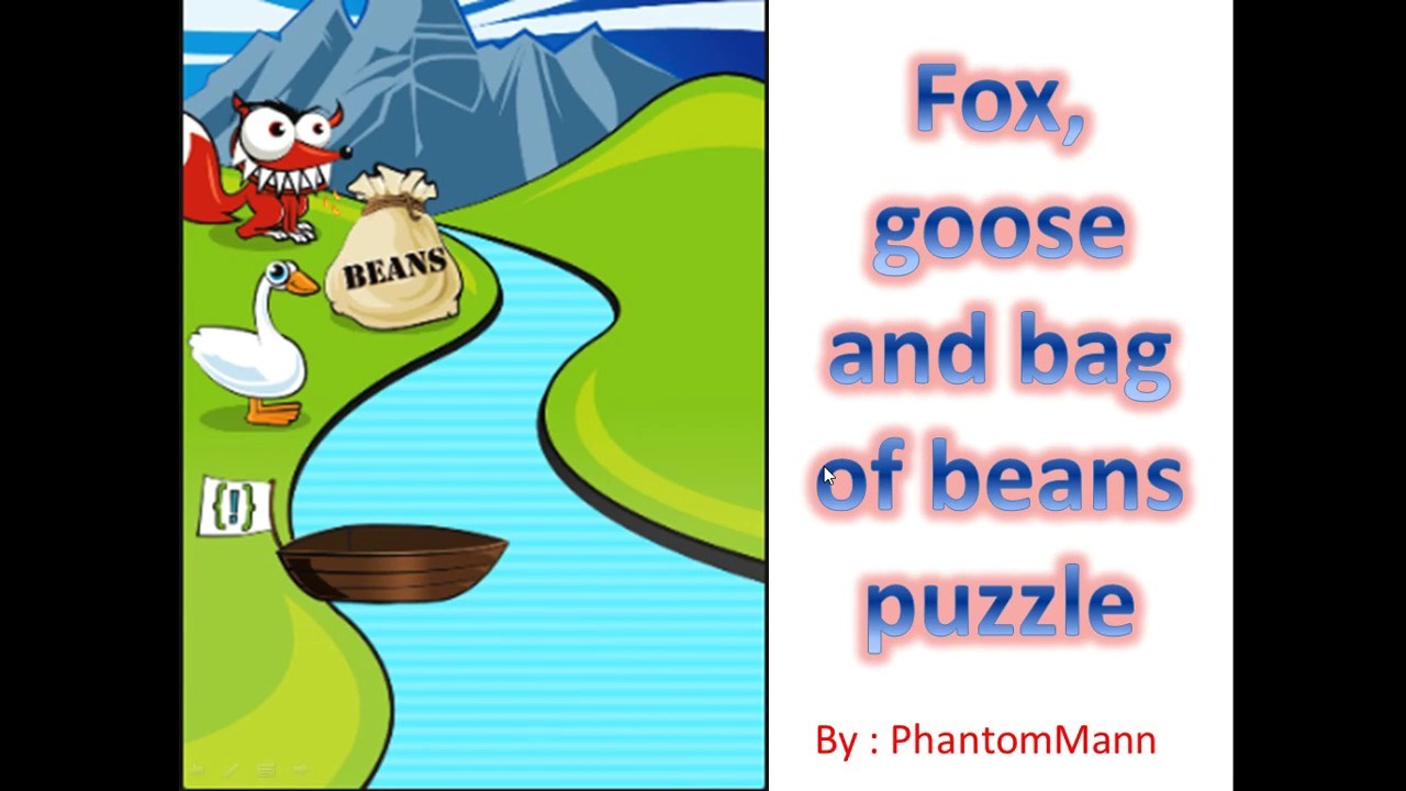 Fox, goose and bag of beans puzzle