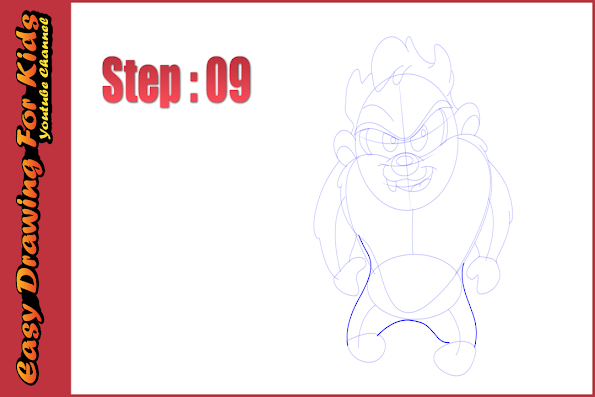 How to Draw Baby Taz from Baby Looney Tunes | Drawing Course for Beginners