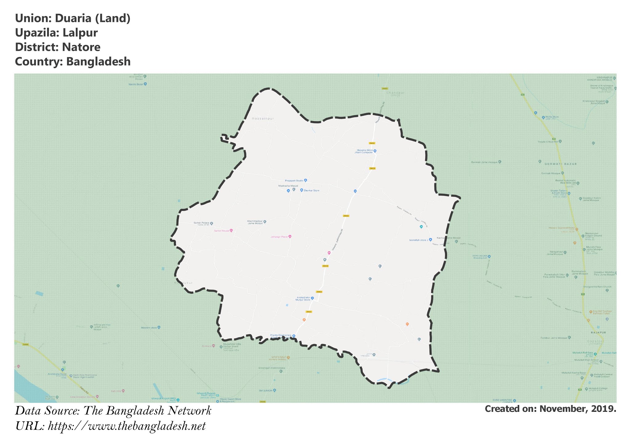 Duaria Union, Natore