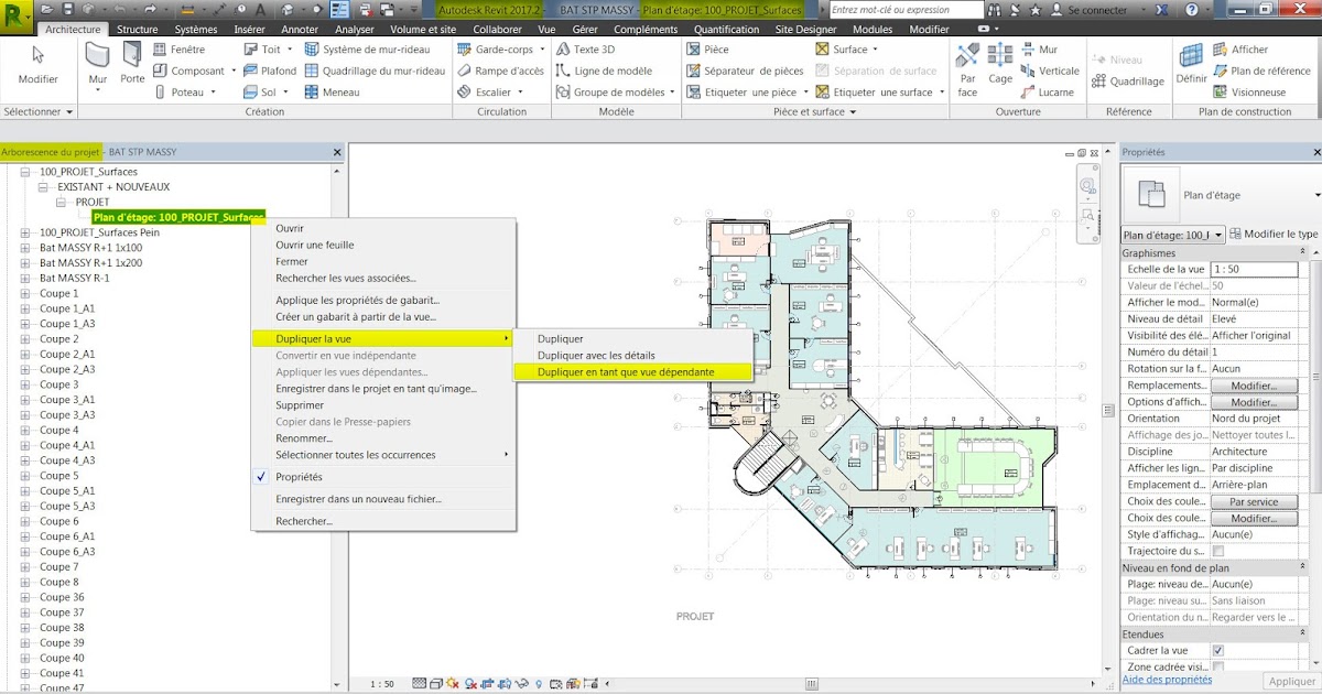 Revit-Mémo: Revit 2017_Projet, Rotation d'une vue