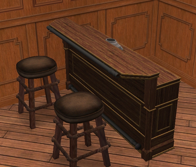 TheNinthWaveSims: The Sims 2 - The Sims 3 Movie Stuff Bar for The Sims 2