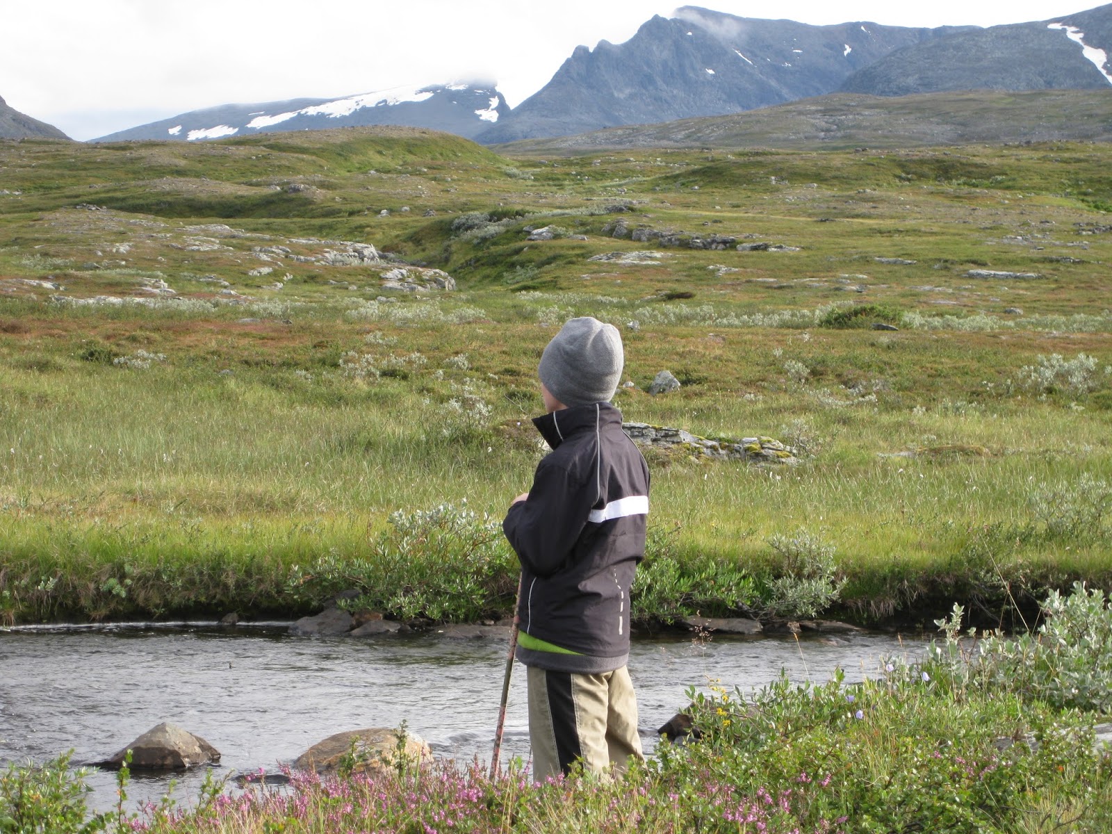 Med barn på vandring i Jämtland