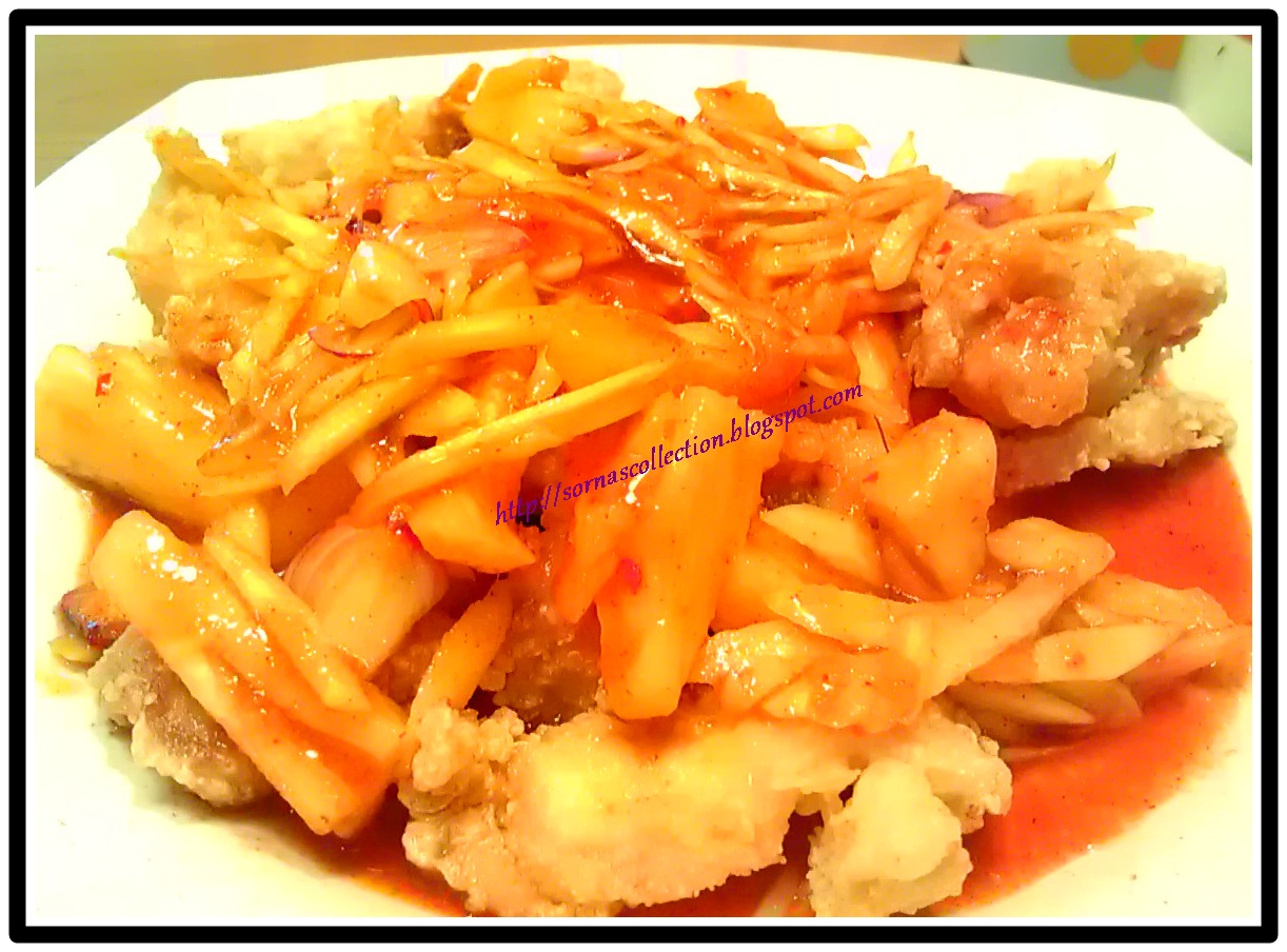 My Recipes: CRISPY FISH FILLETS & MANGO SALAD