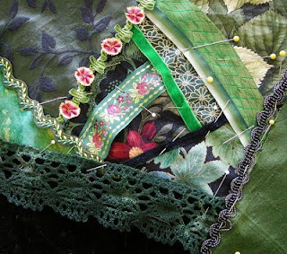 Allie's in Stitches: "Pretty Crazy Green 9 Patch"