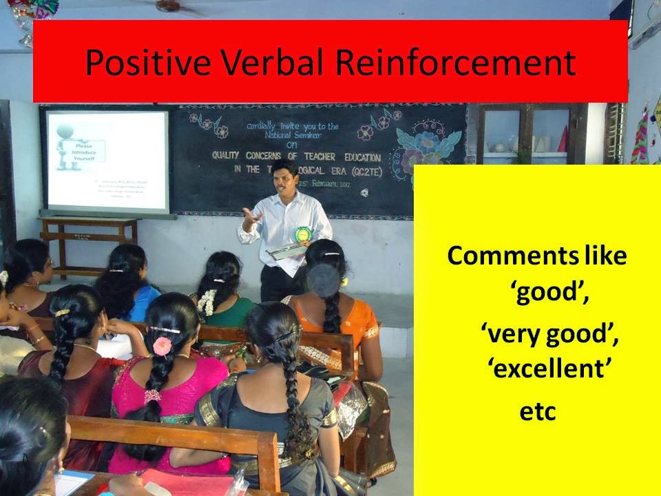 Positive Reinforcement In The Classroom