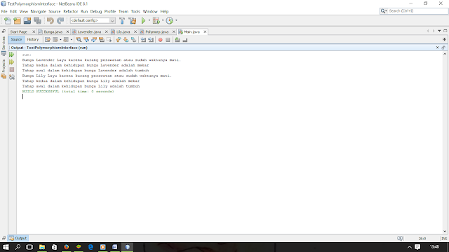 JAVA: Program Sederhana Berbasis Objek (Bunga) Polimorfisme Dan Interface