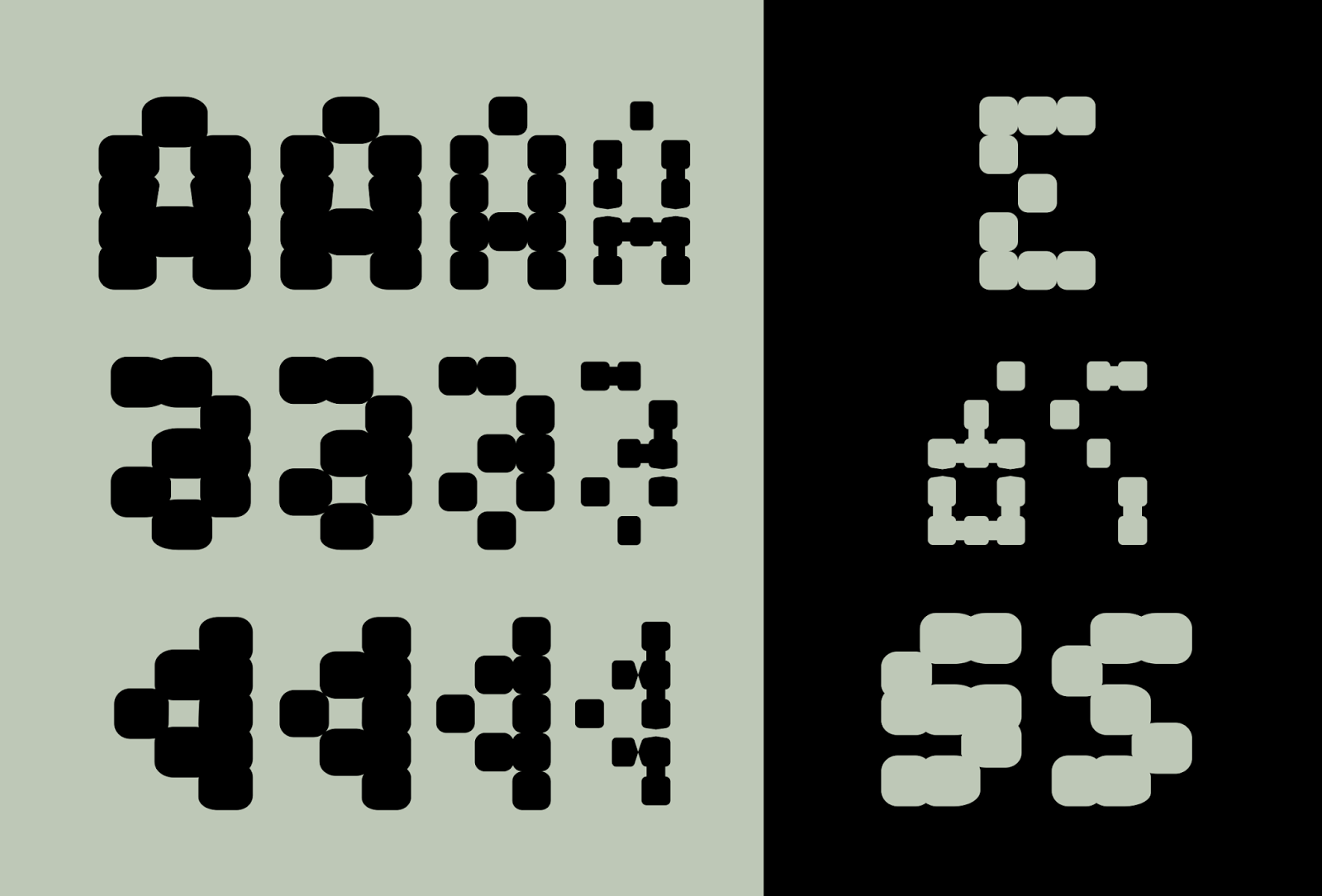 CYN Start #Free #Square #Geometric #Pixel #Font