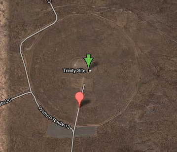 Odd Locations On Google Maps: Trinity Test Site