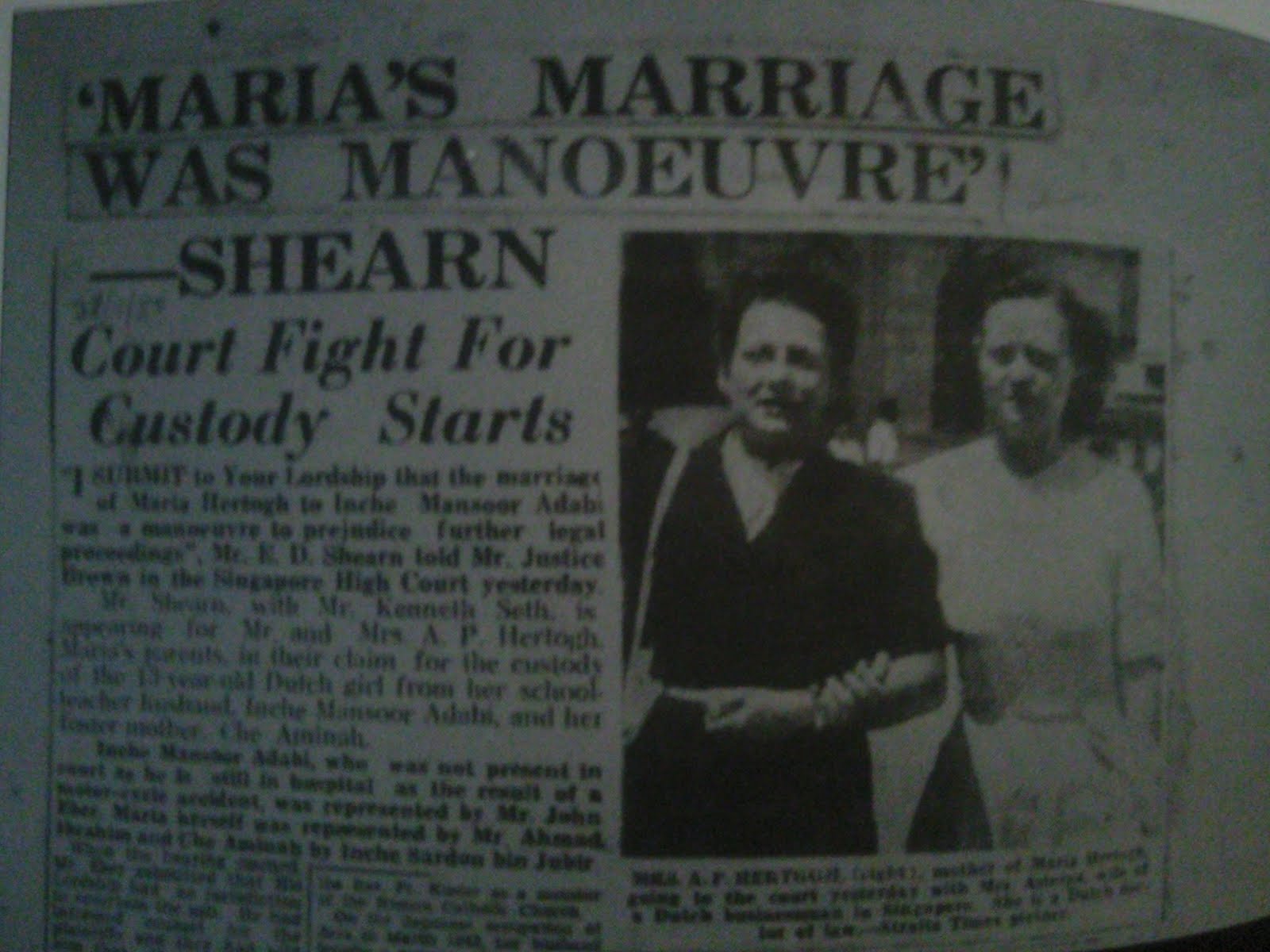 Maria Hertogh Riots & Anti-NS Riots: Image during the time when ...